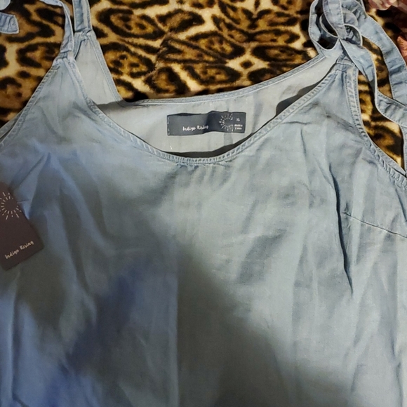 Indigo Rising | Tops | Denim Color Tank Top | Poshmark